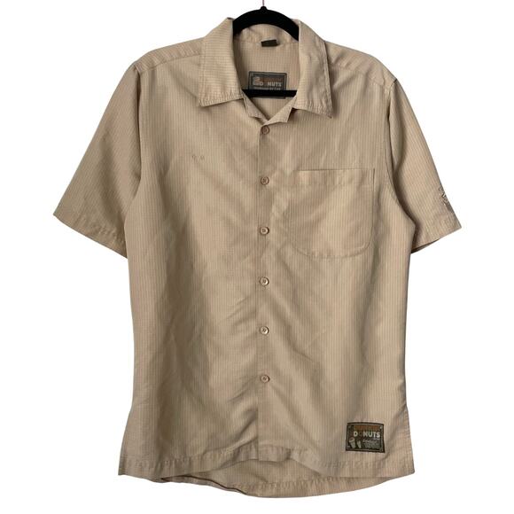Dunkin Donuts | Shirts | Dunkin Donuts Shirt Men Small Tan Workwear ...